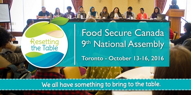 Resetting the Table: Food Secure Canada’s 9th Assembly - Western Grocer